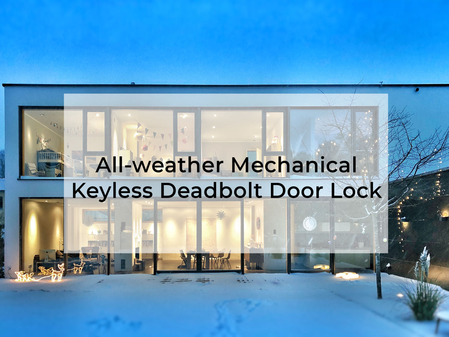 All-weather Mechanical Keyless Deadbolt Door Lock | Signstek